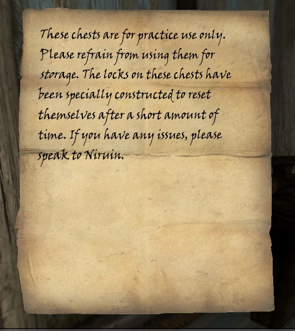 Training Chests | Elder Scrolls | Fandom