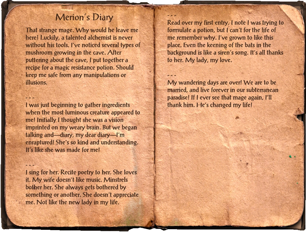 Merion's Diary | Elder Scrolls | Fandom