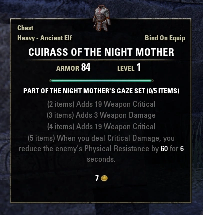 Night Mother's Gaze | Elder Scrolls | Fandom