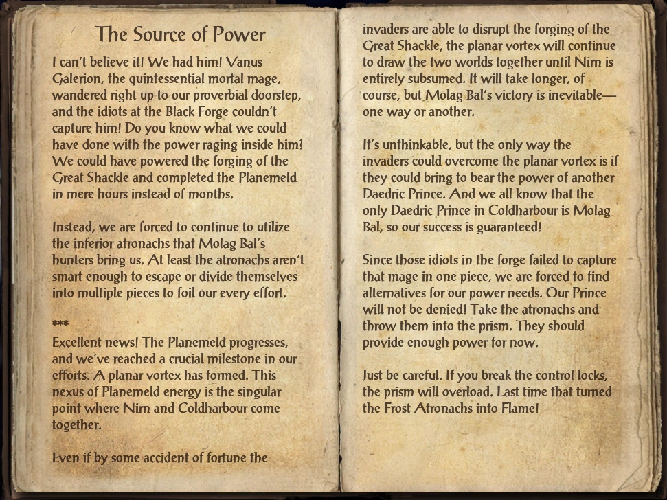 The Source of Power | Elder Scrolls | Fandom