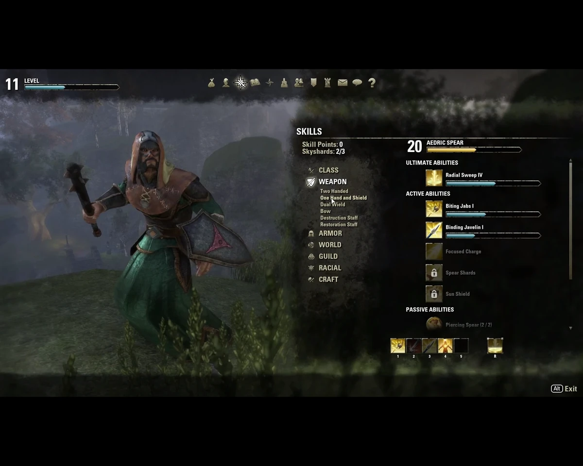 Elder Scrolls Online Templar Radiant Aegis' ESO Templar Tank Build