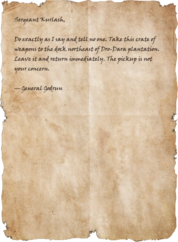 Kurlash's Orders | Elder Scrolls | Fandom