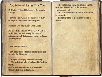Varieties of Faith: The Orcs | Elder Scrolls | Fandom