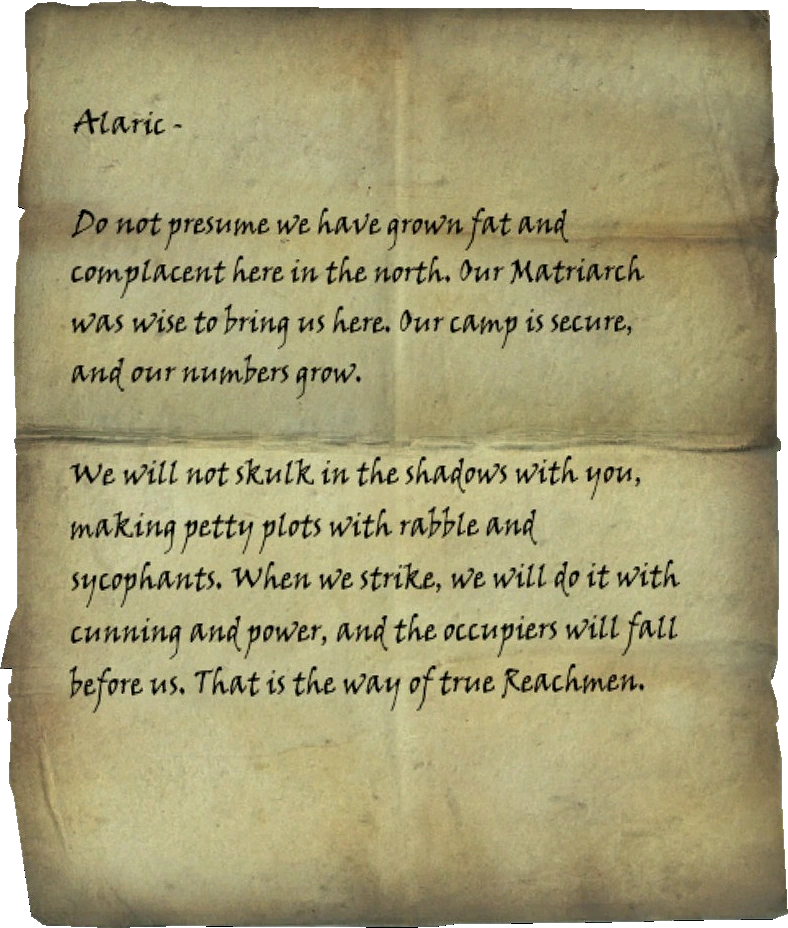 Forsworn Missive | Elder Scrolls | Fandom
