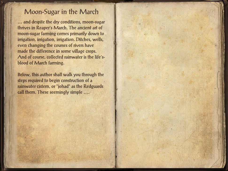 Moon Sugar In The March Elder Scrolls Fandom