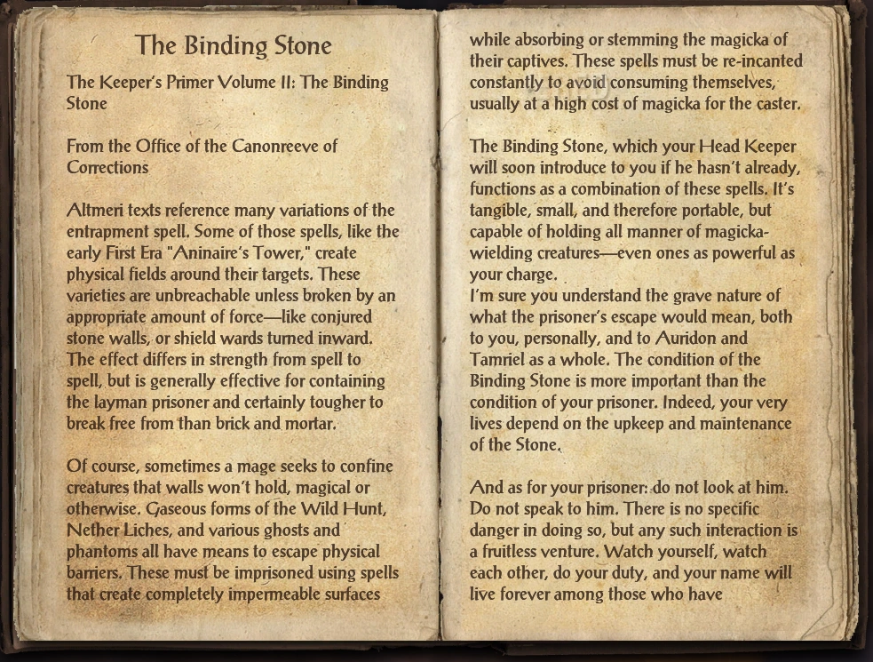 The Binding Stone | Elder Scrolls | Fandom