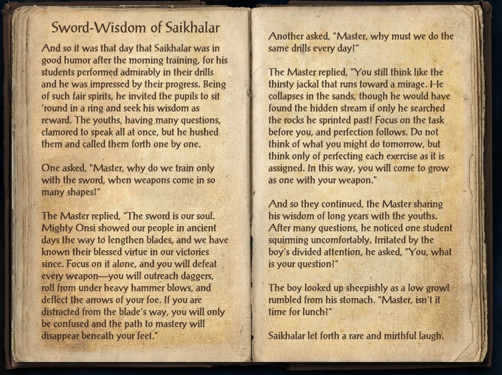 Sword-Wisdom of Saikhalar | Elder Scrolls | Fandom