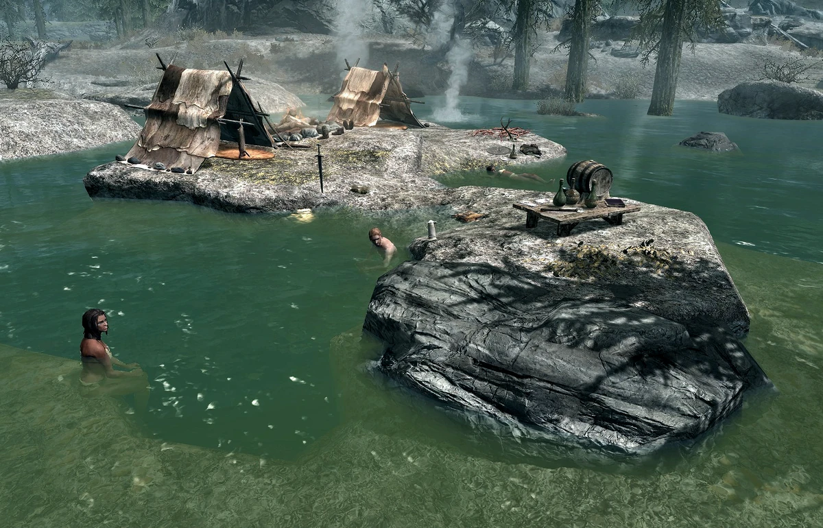 Hunter's Camp: Sulfur Soaking Pools | Elder Scrolls | Fandom
