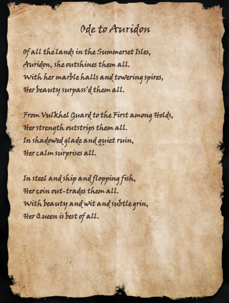 Ode to Auridon | Elder Scrolls | Fandom