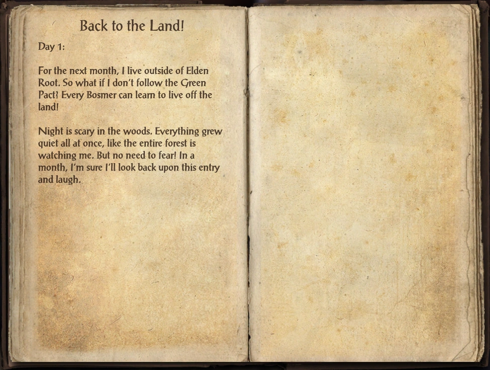 Back to the Land! | Elder Scrolls | Fandom