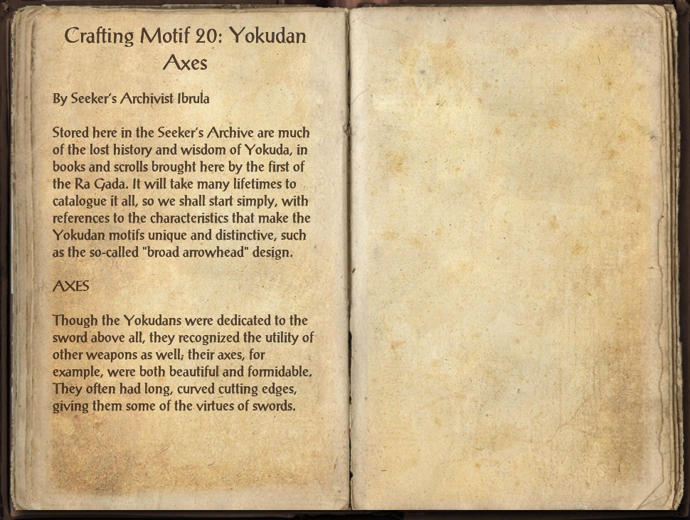 Crafting Motif 20: Yokudan Style | Elder Scrolls | Fandom