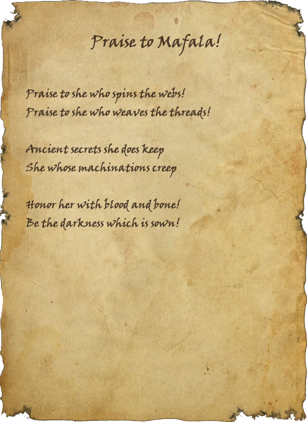 Praise to Mafala! | Elder Scrolls | Fandom