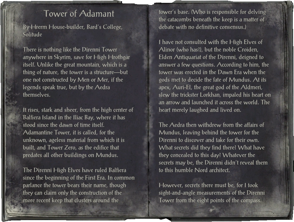 Tower of Adamant | Elder Scrolls | Fandom
