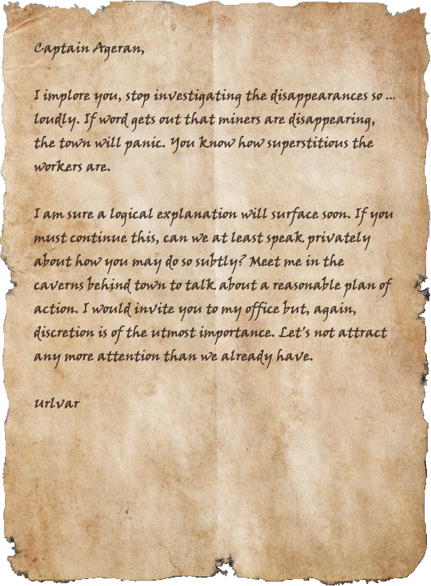 Missing Miners Elder Scrolls Fandom