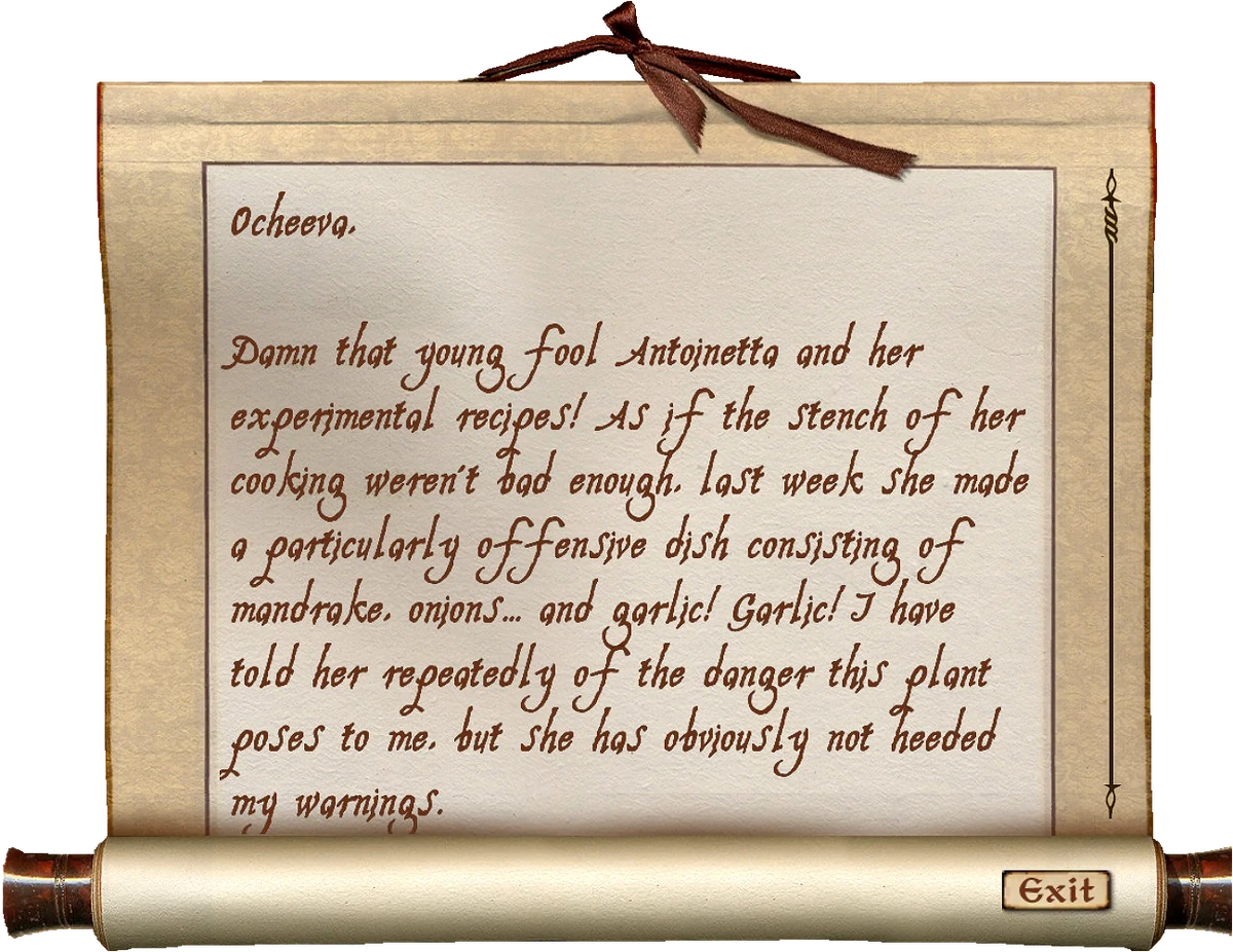 Vicente's Note to Ocheeva | Elder Scrolls | Fandom