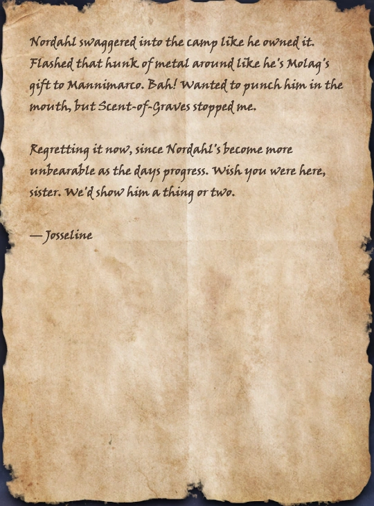 Josseline's Letter | Elder Scrolls | Fandom