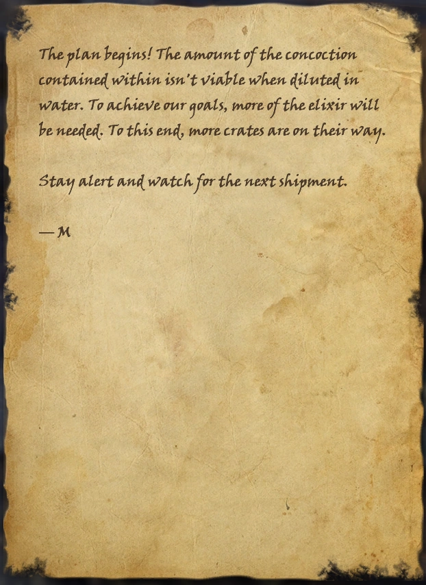 Note on Broken Crate | Elder Scrolls | Fandom