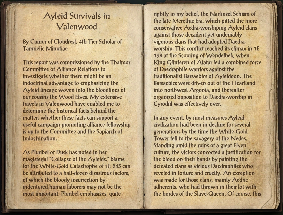 Ayleid Survivals in Valenwood | Elder Scrolls | Fandom
