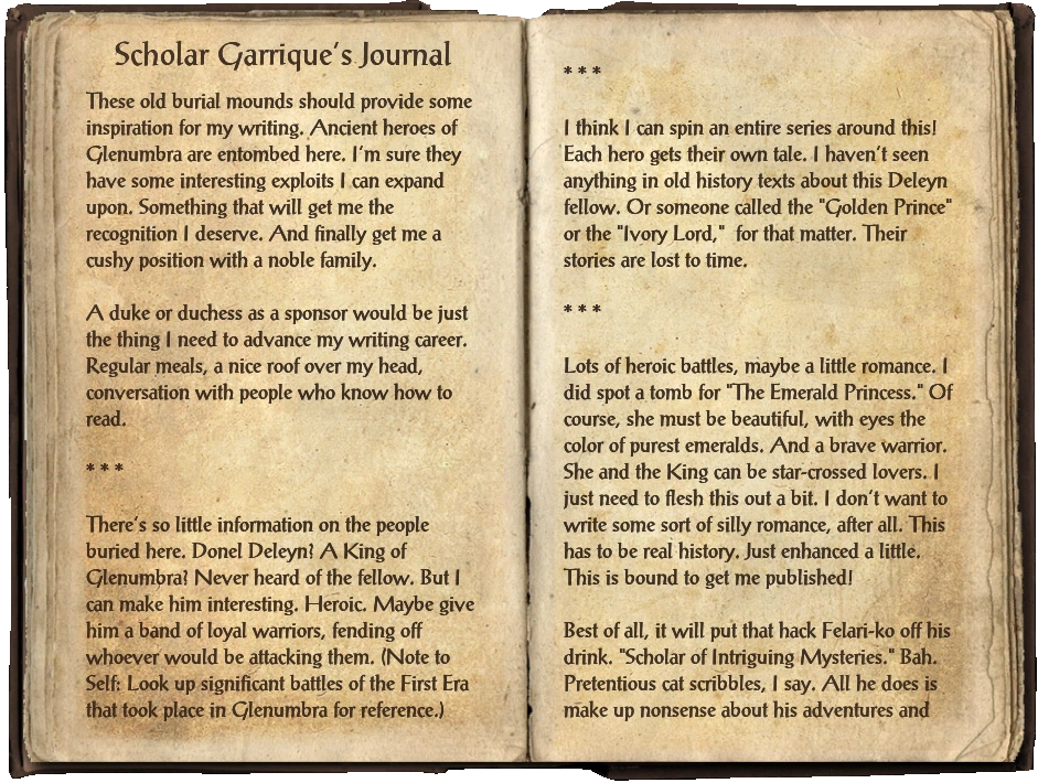 Scholar Garrique's Journal | Elder Scrolls | Fandom