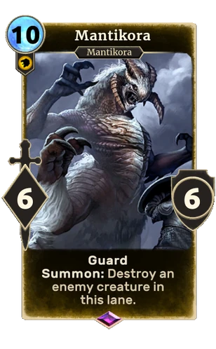 Mantikora (Card) | Elder Scrolls | Fandom