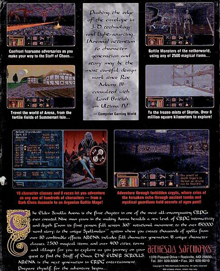 The Elder Scrolls: Arena | Elderscrolls-wiki | Fandom