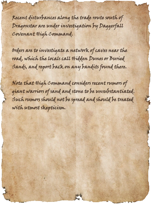 Daggerfall Covenant Missive | Elder Scrolls | Fandom