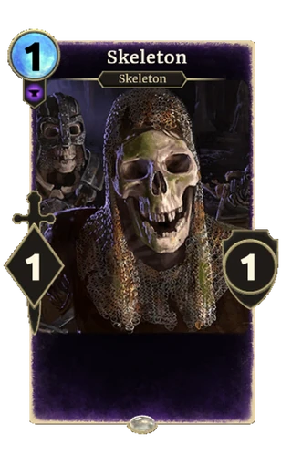 Skeleton (Card) | Elder Scrolls | Fandom