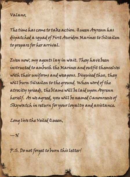 Burnt Note | Elder Scrolls | Fandom