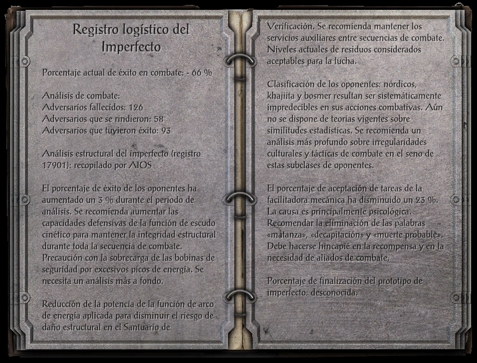 Registro logístico del Imperfecto | Elder Scrolls | Fandom
