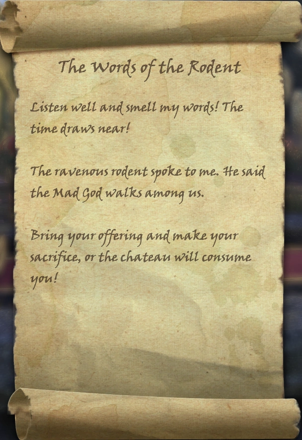 The Words of the Rodent | Elder Scrolls | Fandom