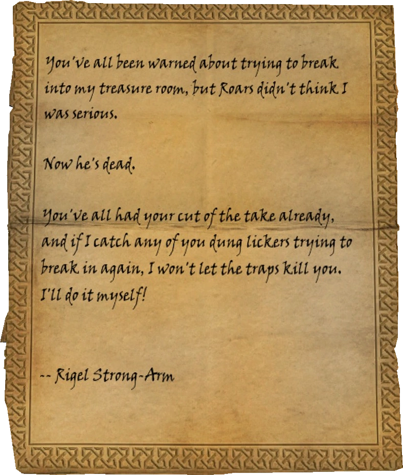 Warning | Elder Scrolls | Fandom