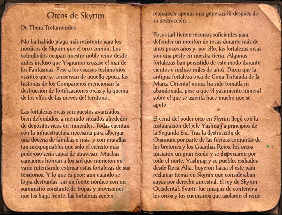 Orcos De Skyrim Elder Scrolls Fandom
