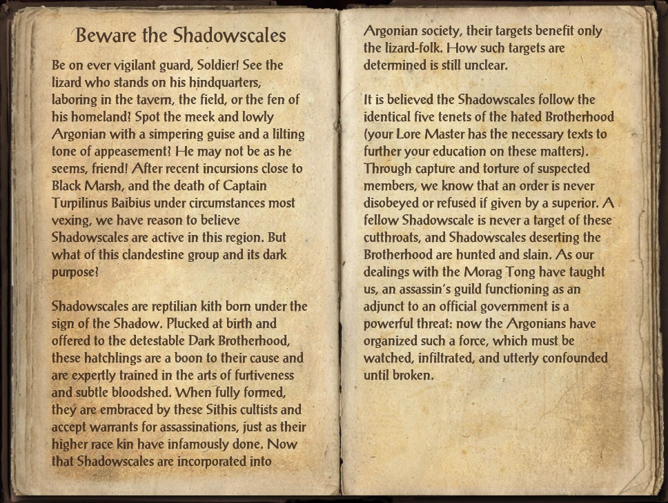 Beware the Shadowscales | Elder Scrolls | Fandom