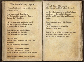The Wilderking Legend | Elder Scrolls | Fandom