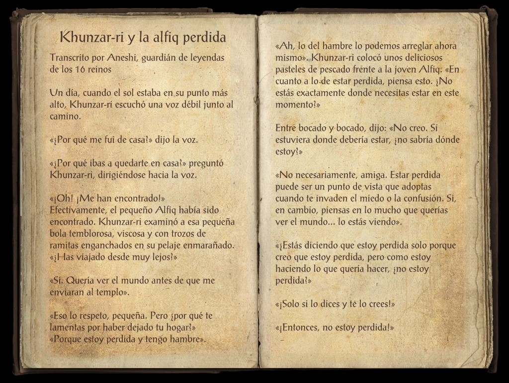 Khunzar-ri y la alfiq perdida | Elder Scrolls | Fandom