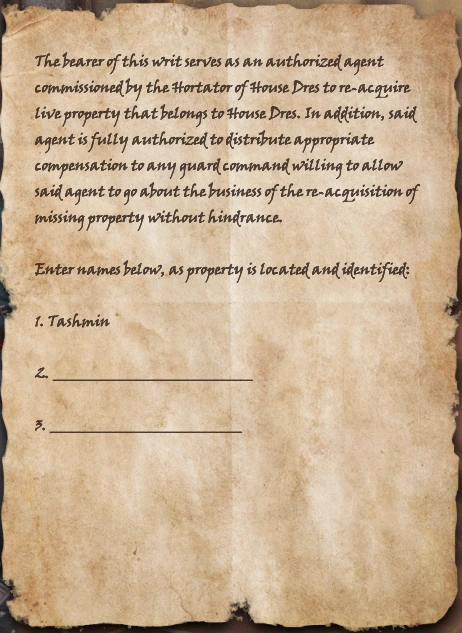 Arrest Writ | Elder Scrolls | Fandom
