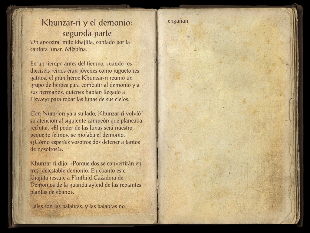 Khunzar-ri y el demonio: segunda parte | Elder Scrolls | Fandom