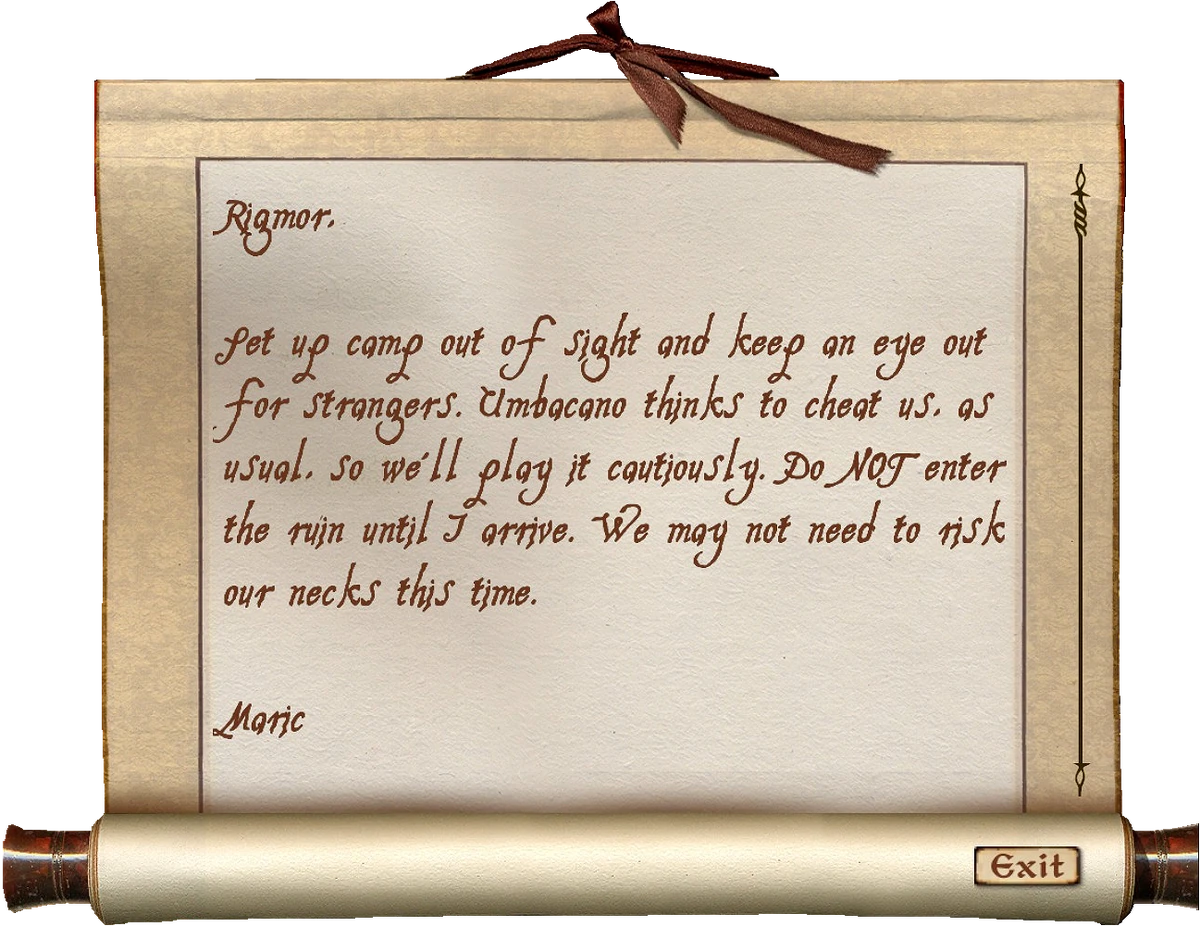 Note (Maric) | Elder Scrolls | Fandom