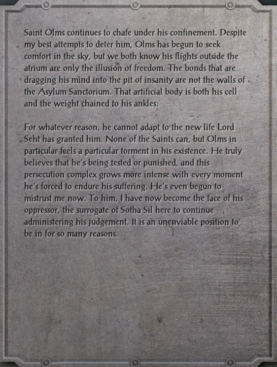 Evaluation of Saint Olms | Elder Scrolls | Fandom