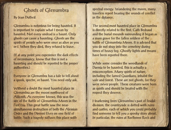 Ghosts of Glenumbra | Elder Scrolls | Fandom