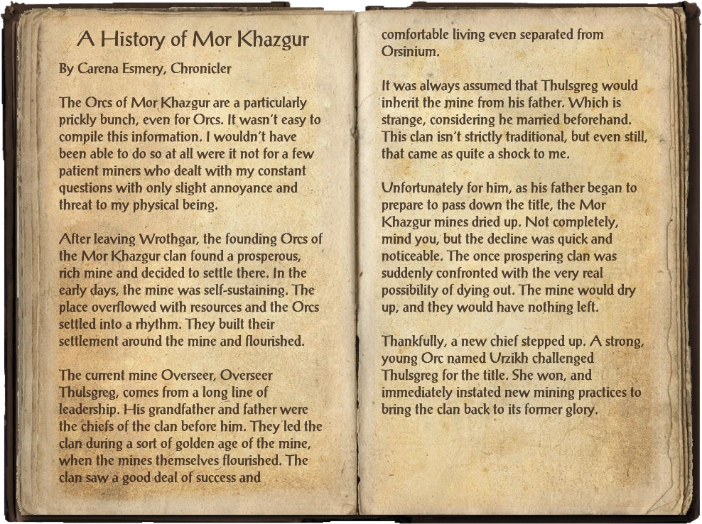 A History of Mor Khazgur | Elder Scrolls | Fandom