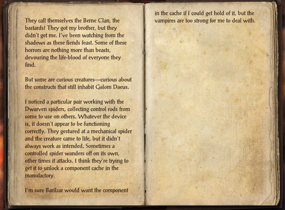 Volrina's Notes | Elder Scrolls | Fandom