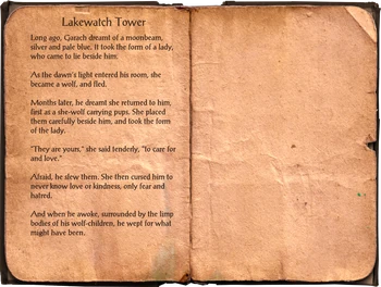Lakewatch Tower (Book) | Elder Scrolls | Fandom