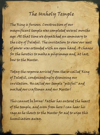 The Unholy Temple | Elder Scrolls | Fandom