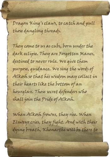 The Pride of Alkosh (Book) | Elder Scrolls | Fandom