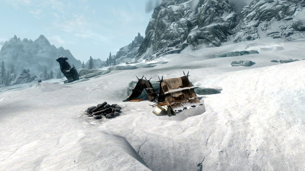 Лагерь охотника — Окраины ледника The Elder Scrolls Wiki Fandom