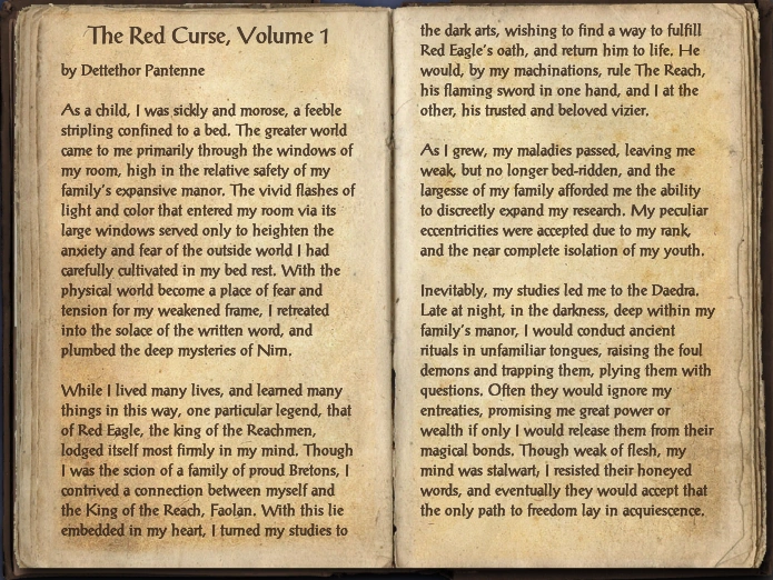 The Red Curse, Volume 1 | Elder Scrolls | Fandom