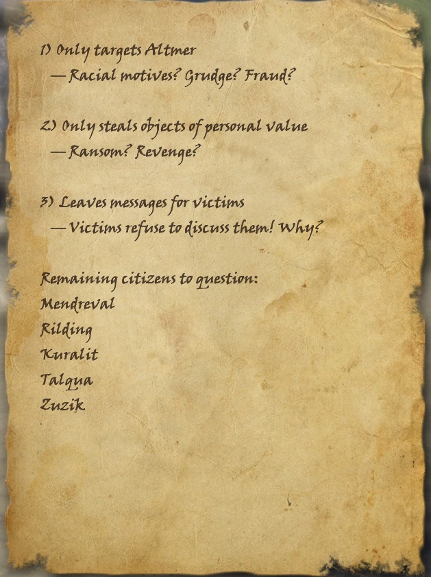 Cinnar's Notes | Elder Scrolls | Fandom