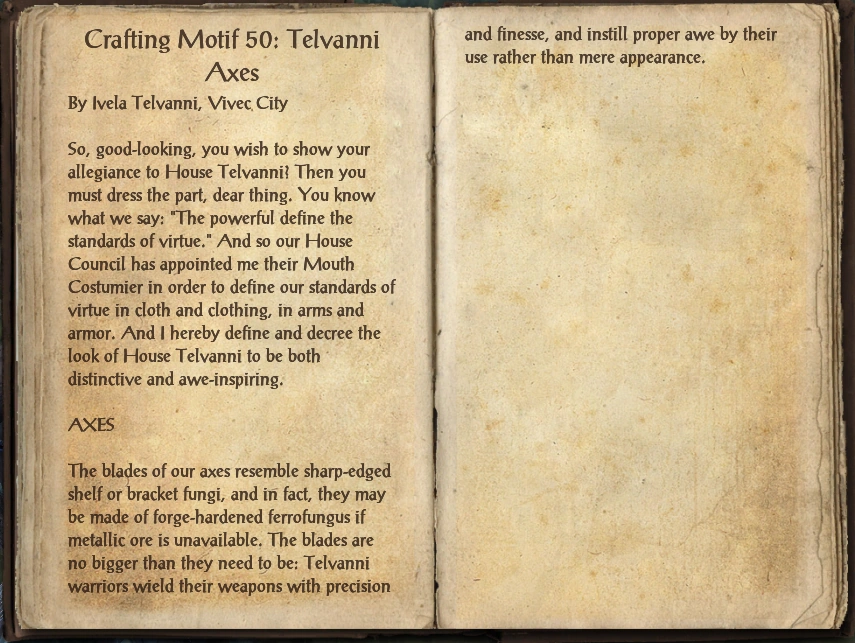 Crafting Motif 50: Telvanni Style | Elder Scrolls | Fandom