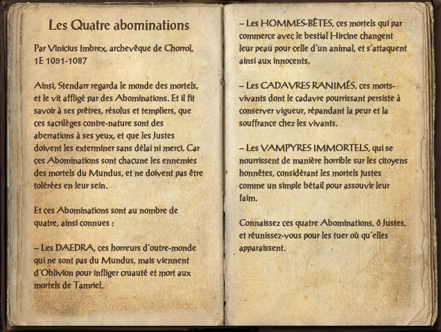 Les Quatre Abominations Wiki The Elder Scrolls Fandom